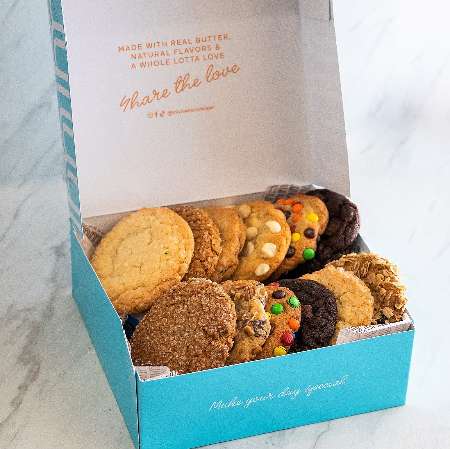 "Choose Your Flavor" Oven Fresh Packs. | Michael's Cookie Jar